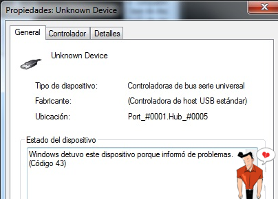 Soluciones: Windows detuvo este dispositivo porque informó de problemas. (Código 43) – Rene.E ...
